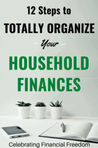 12 Step Plan to Totally Organize Your Personal Household Finances ...